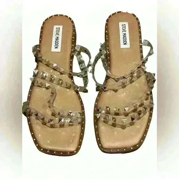 Steve Madden | Shoes | Nwot Steve Madden Square Open Toed Clear ...